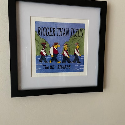 The Be Sharps Album Cover Simpsons Watercolour Print, Scenic Simpsons ...