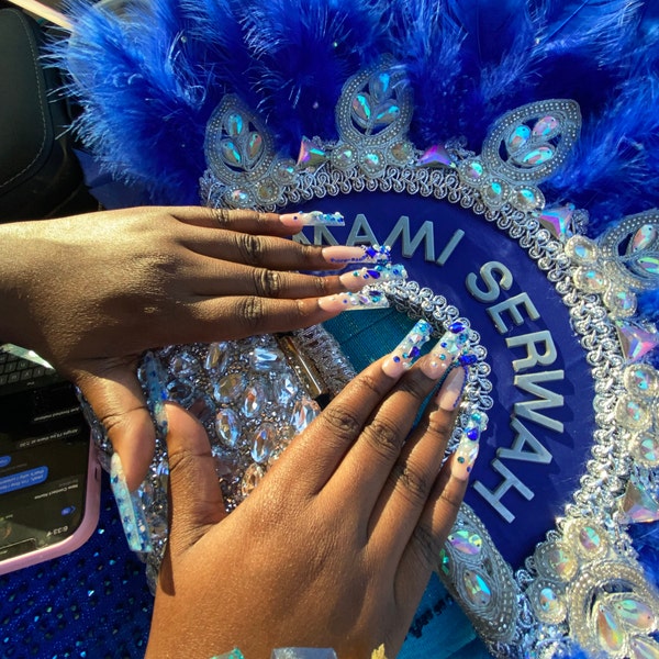 African Feather Hand Fan, Brides Hand Fan, Nigerian Wedding Bridal Hand ...