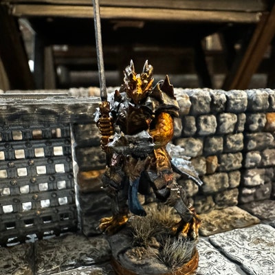 Orc Orog / Half-orc Fighter Barbarian DND Resin 28mm Scale Dungeons ...