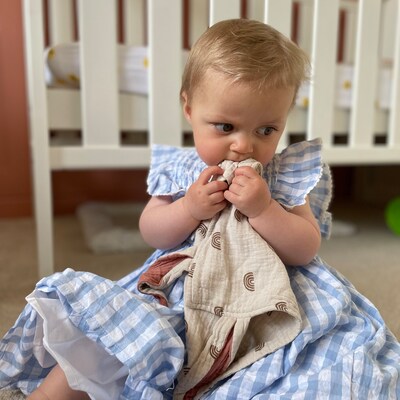 Minifolk Organic Cotton Baby Cuddle Cloth Baby Comforter Baby Gift Baby ...