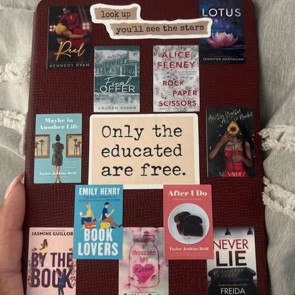 Custom Book Cover Sticker Sheet - Etsy