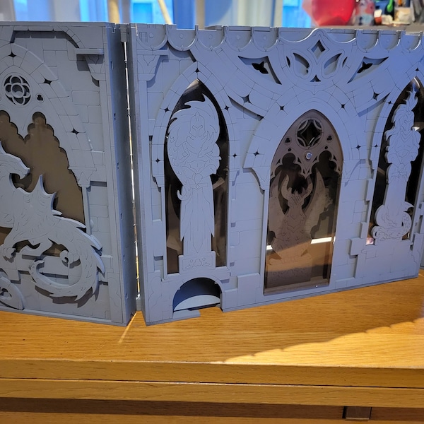 Dnd DM Screen Dragonheart With Dice Tower, Initiative Tracker, HR ...