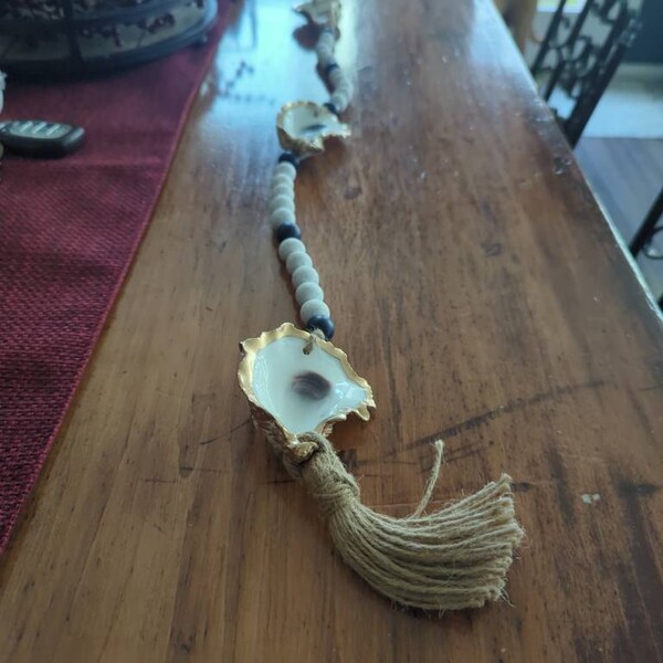 Scallop Shell Ornament, Scallop Shell, Decoupaged Christmas Ornament ...