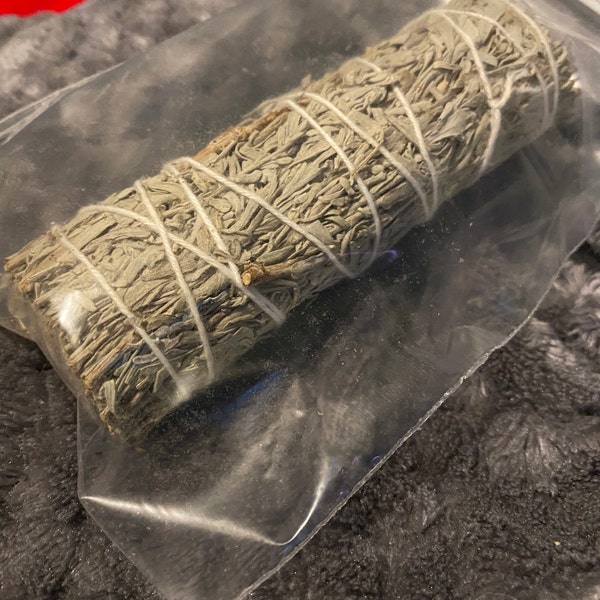 Blue Sage Smudge 4 Inch Stick for Smudging, House Cleansing, Negativity ...