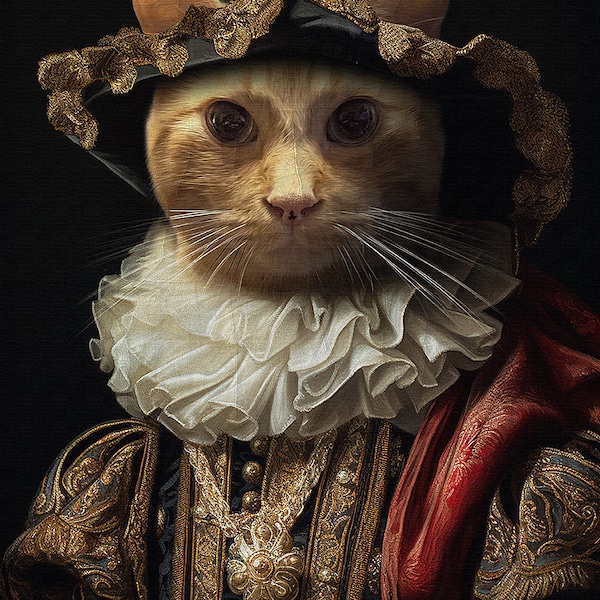 Custom Royal Pet Portrait: Renaissance Animal Painting - Etsy