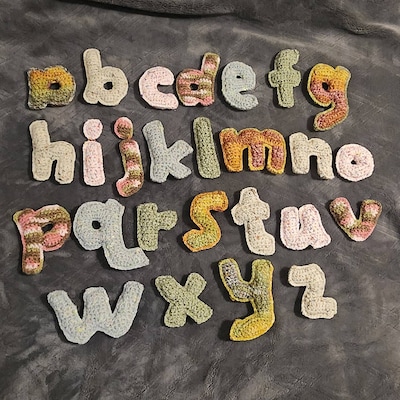 Alphabet and Math Bundle Crochet Patterns Soft Plush Letters Soft Plush ...