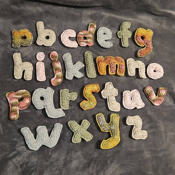 Crochet Lowercase Letters Pattern | Soft Plush Letters | Crochet ...
