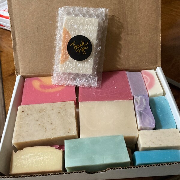 Soap Ends and Extras Box, Soap Odds and Ends, Soap Samples, Soap Grab ...