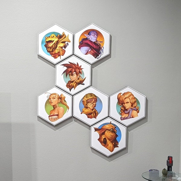 Custom Hexagon Family Photo Canvas Print by Printed Marketplace - Etsy