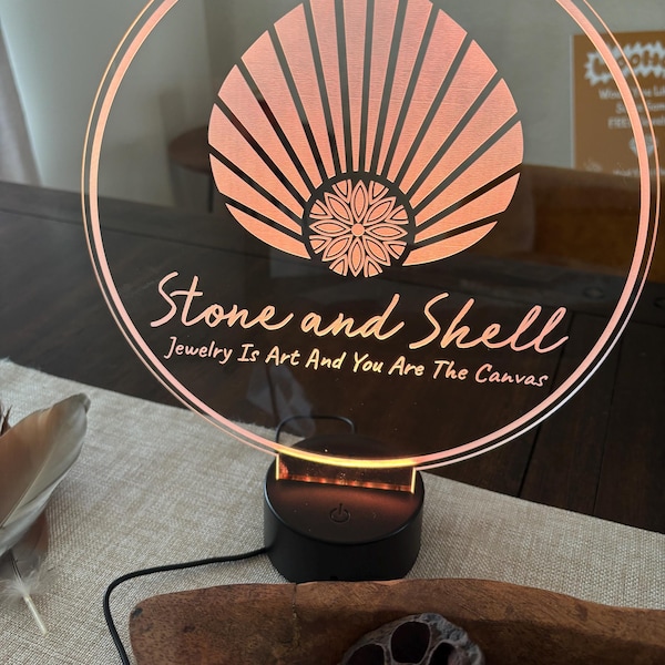 Led Centerpiece, Custom Led Light, Led Acrylic Sign, Night Light, Led ...