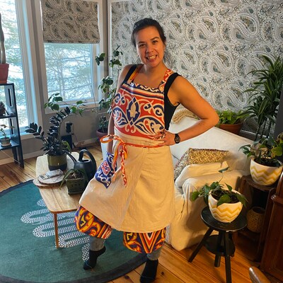 Pottery Apron With Pants/sewing Pattern/ Potter's Split Leg /cross Back ...