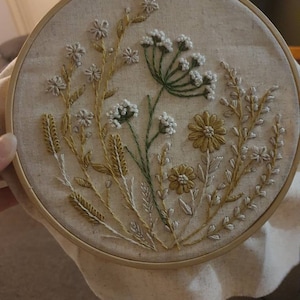 Pocket Flower Embroidery Pattern-pdf Embroidery Pattern - Etsy