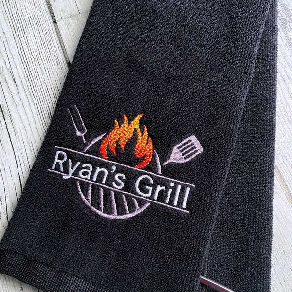 Grill Split Monogram Machine Embroidery Design, BBQ Embroidery Pattern ...