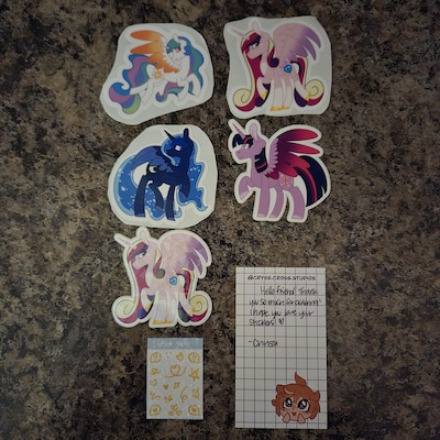 Sale Classic Princess MLP Vinyl Stickers - Etsy
