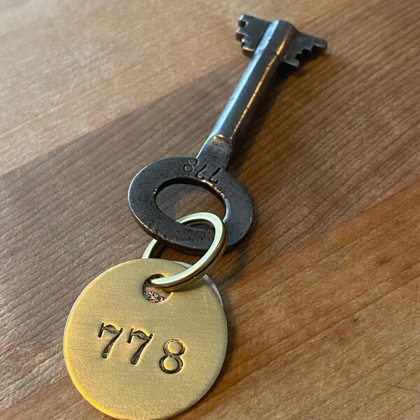 Custom Year or Date Tags Hand Punched Brass and Metal Tag or Plate Hand ...