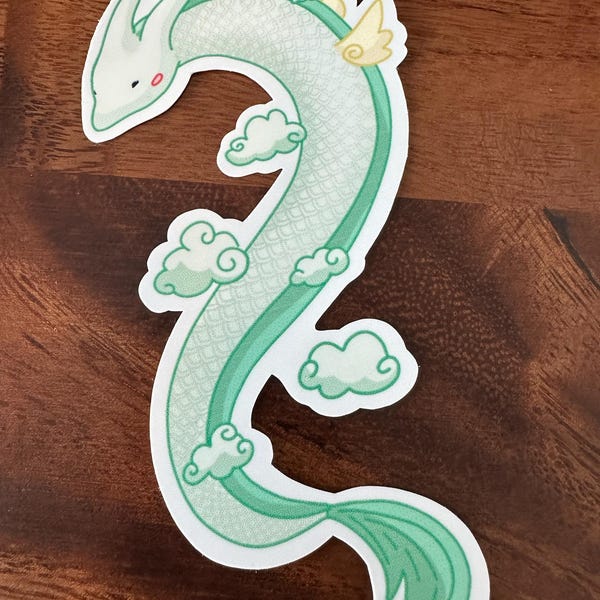 Water Dragon Sticker - Etsy