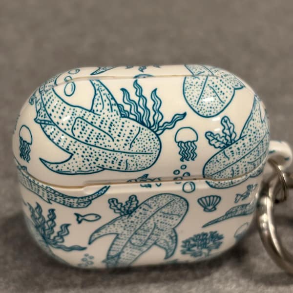 Whale Shark Coral Reef Airpods Case: Hand-designed Protective Cover ...