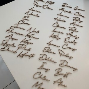 Place Setting Plate Words Family Dinner Wedding Gold Laser Cut | Etsy