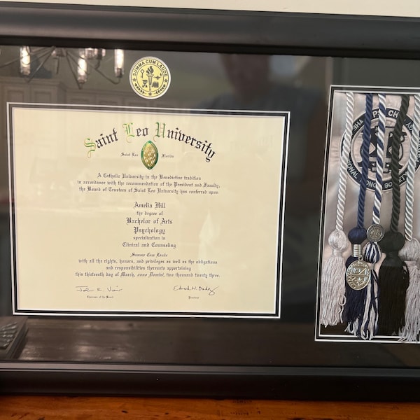 Four Certificate Frame Degree Framing Holds 4 Diploma Quadruple Documents Framing Professional ...