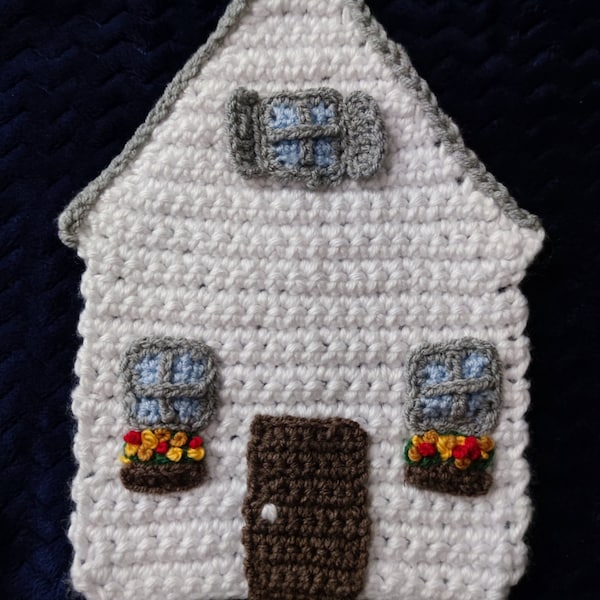 PATTERN | Crochet House | Cottage | Applique | Beginner | Easy ...