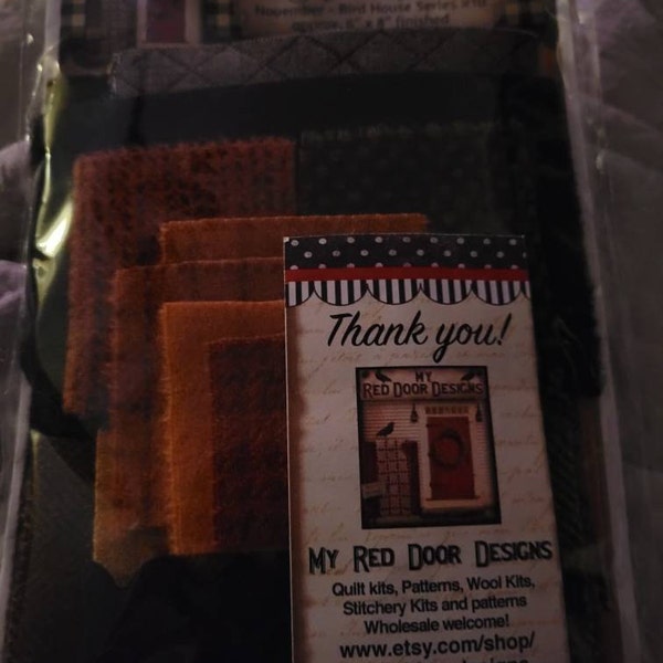 BIRD HOUSE Series Hello Fall -- KIT & Pattern -- #10 October for ...