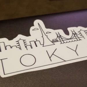 Tokyo Skyline Vinyl Sticker Japanbest Friend Gift Birthday - Etsy