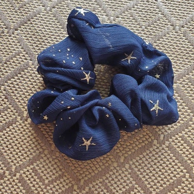 Star Scrunchy, Celestial Gold Star Scrunchies, Star Hair Accessory ...