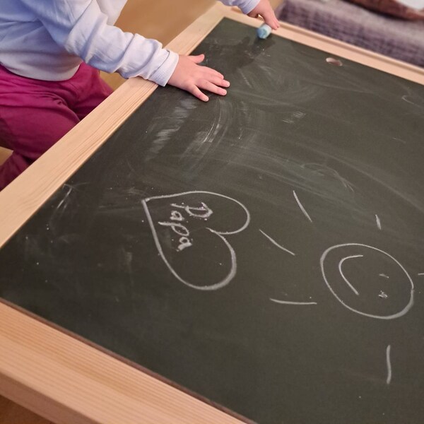 Activity Table With 6 Flisat Inserts, Kids Sensory Bin, Gift for ...