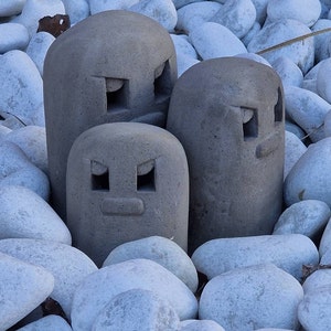 Funny Stone Stone Face Figurine Meme Funny Stone Stone - Etsy