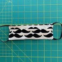 Mustache Cotton Fabric by the Yard, 1 Yard Precuts - Etsy