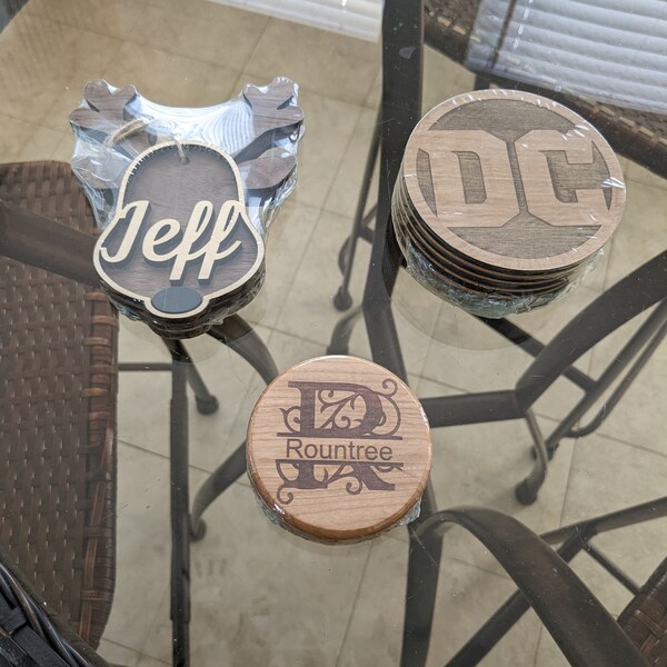 Personalized Bar Coasters - Etsy