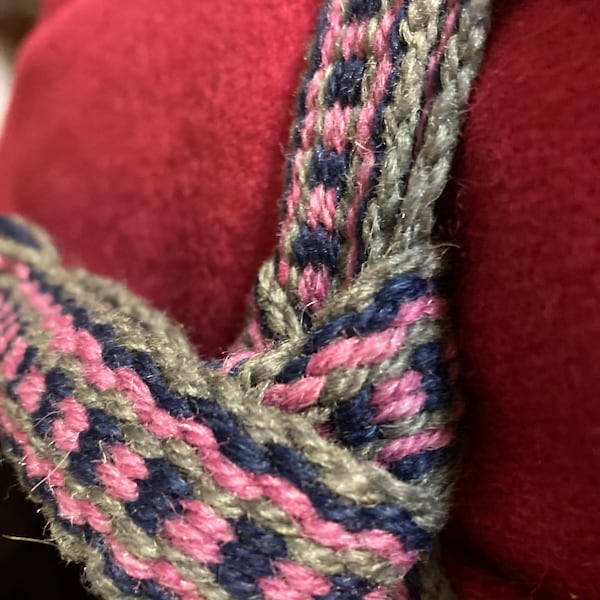 Medieval Woven Belt, Viking Trim Replica, Hand Woven Woolen Trim, Wool ...