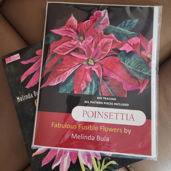 Poinsettia Kit -WHITE- Fabulous Fusible Flowers by Melinda Bula Designs ...