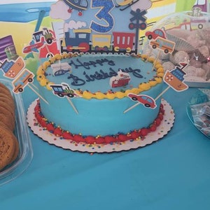 Train Cake Topper, Choo Choo Three, Train Party Cake Topper - Etsy