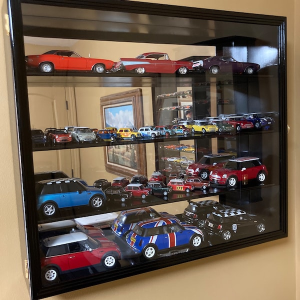 1/18 Scale Diecast Display Case Cabinet Holder Rack W/ UV Protection ...