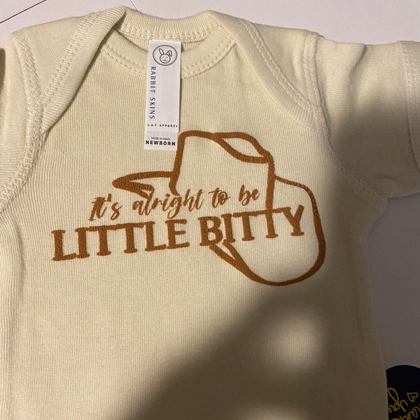 Its Alright to Be Little Bitty SVG, Country Baby Svg, Baby Onesie Svg ...