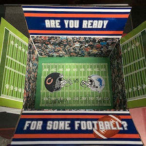 Football Care Package Stickers / Custom Gift Box for Him / Football ...