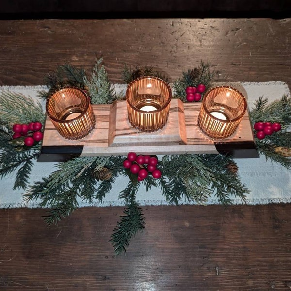 Rustic Table Runner|frayed Edges|small Handmade Farmhouse Table Runner ...