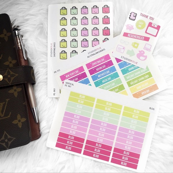 Australian Events Planner Stickers: Removable Matte Vinyl - Etsy Australia