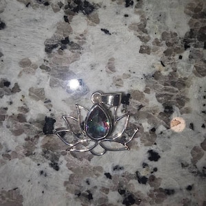 Sterling Silver Blue Fire Opal Inlay Ring Hawaiian Blue Opal Gemstone ...