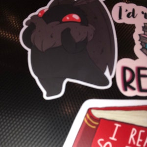 Cute Baby Mothman Cryptid Sticker Fullbody Boba Mothman - Etsy