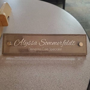 Desk Name Plate Office Supply Personalized Secretary Sign Gift | Etsy