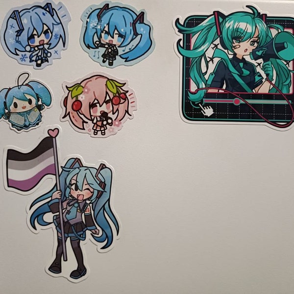 Triple Baka Large Sticker Car Decal, Akita Neru, Hatsune Miku, Kasane ...