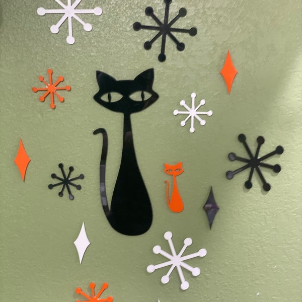 Atomic Starburst, 1/8" Acrylic, Mid Century Modern, Retro, MCM, Crafts ...