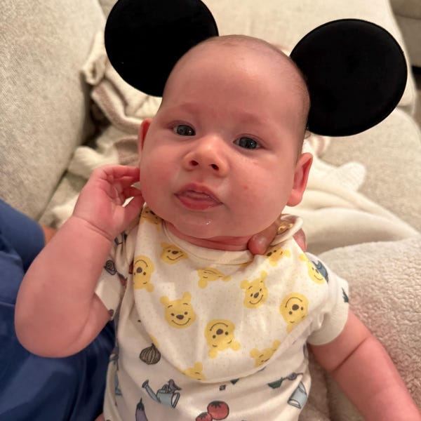 Black Mickey Ears, Mickey Ears, Baby Boys Toddler Mouse Ears, Plain ...