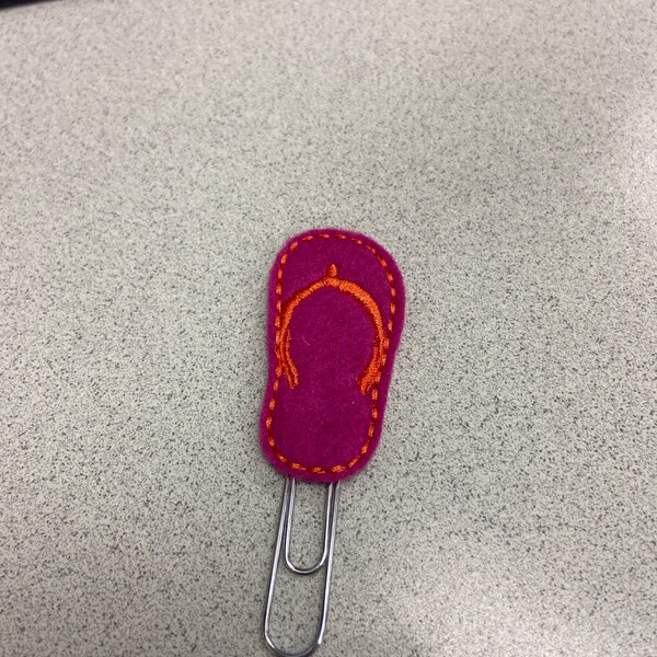 Flip Flop Paper Clip - Flip Flop Paperclip - Planner Paperclip ...