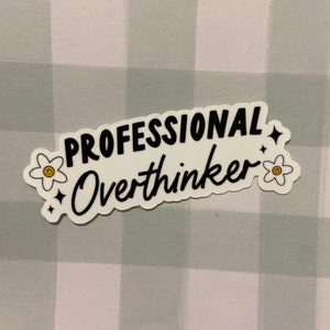 Overstimulated Waterproof Sticker Decal/ Mental Health Awareness/self ...