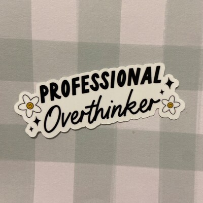 Overstimulated Waterproof Sticker Decal/ Mental Health Awareness/self ...