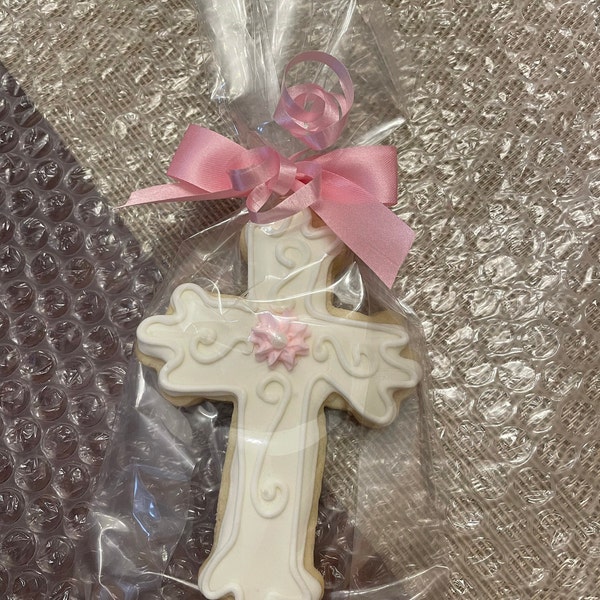12 Decorated Cross Cookies - Etsy