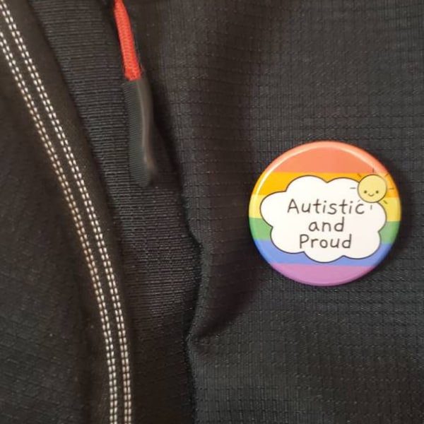 Autistic and Proud Pin Badge | ASD - Autism Awareness - Etsy